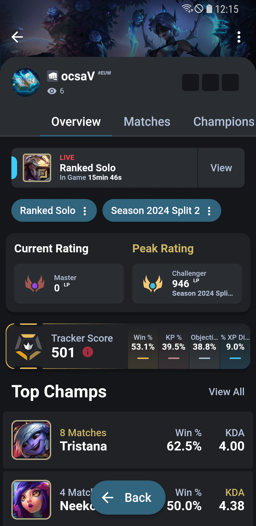 LoL TRN Mobile App - League of Legends Tracker