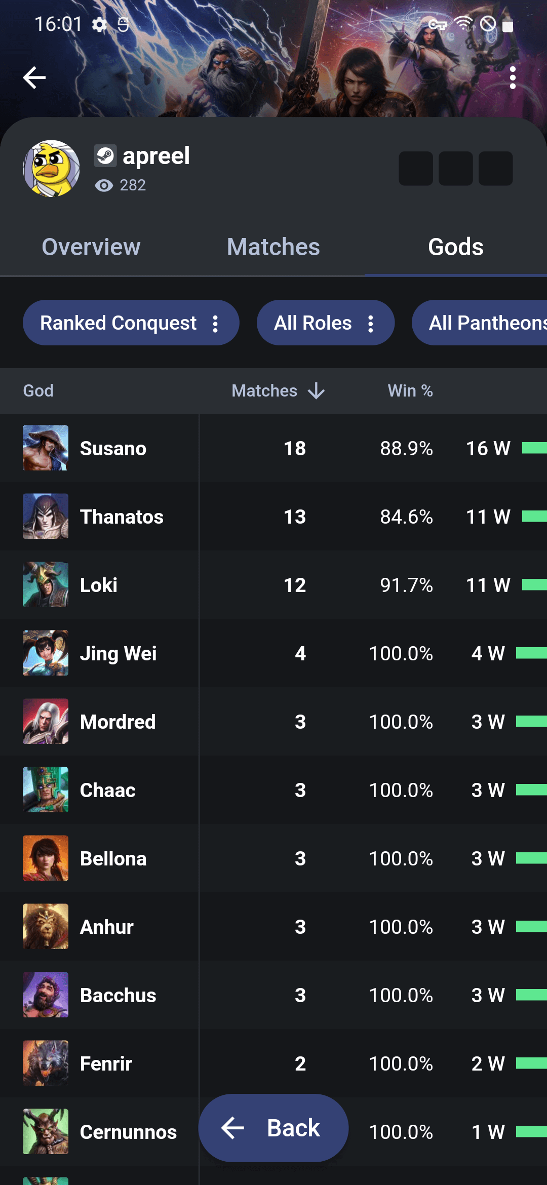 SMITE 2 TRN Mobile App - SMITE 2 Tracker