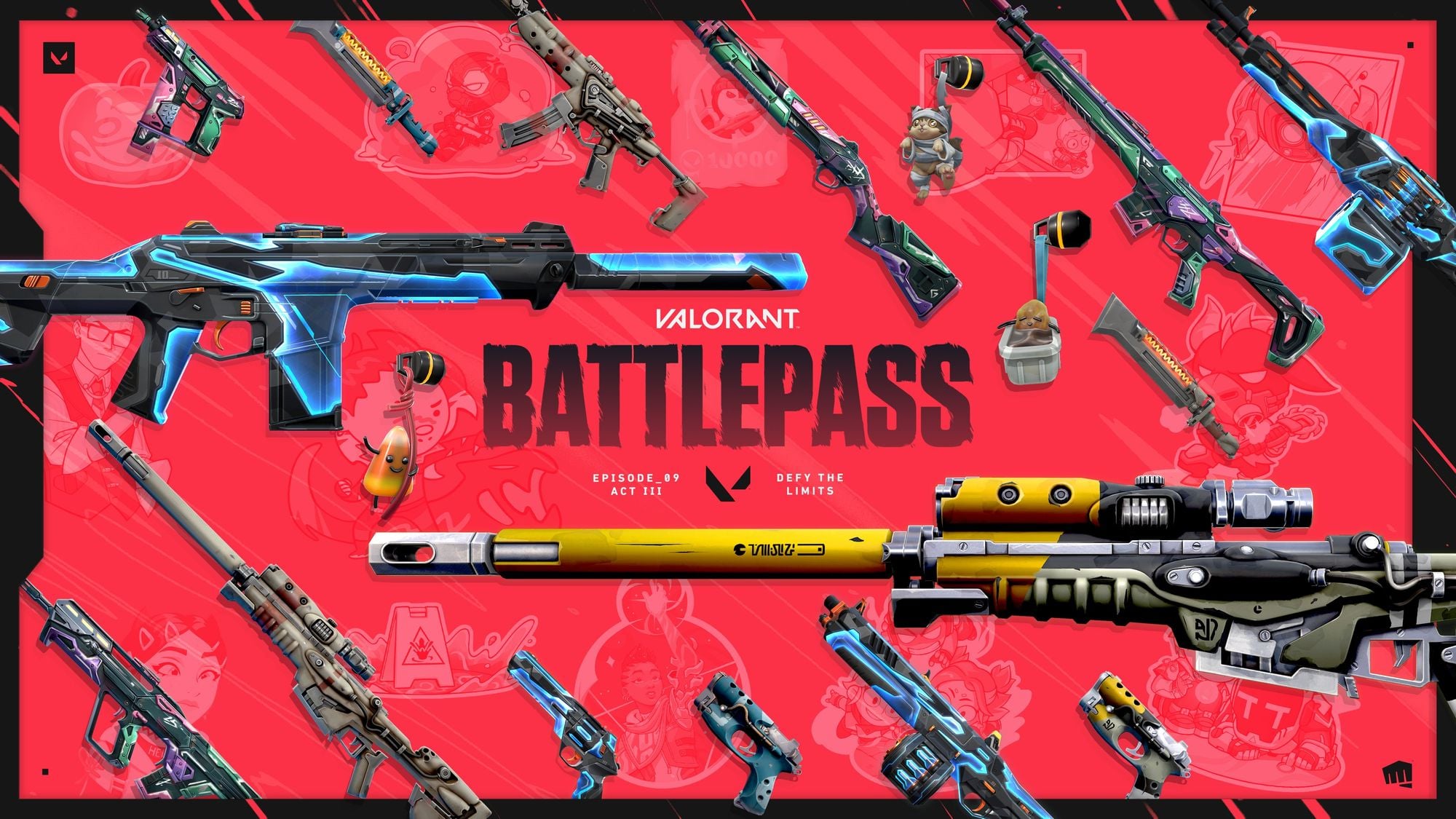 VALORANT Episode 9 Act 3 Battlepass: Skins, Cards, Gun Buddies and ...