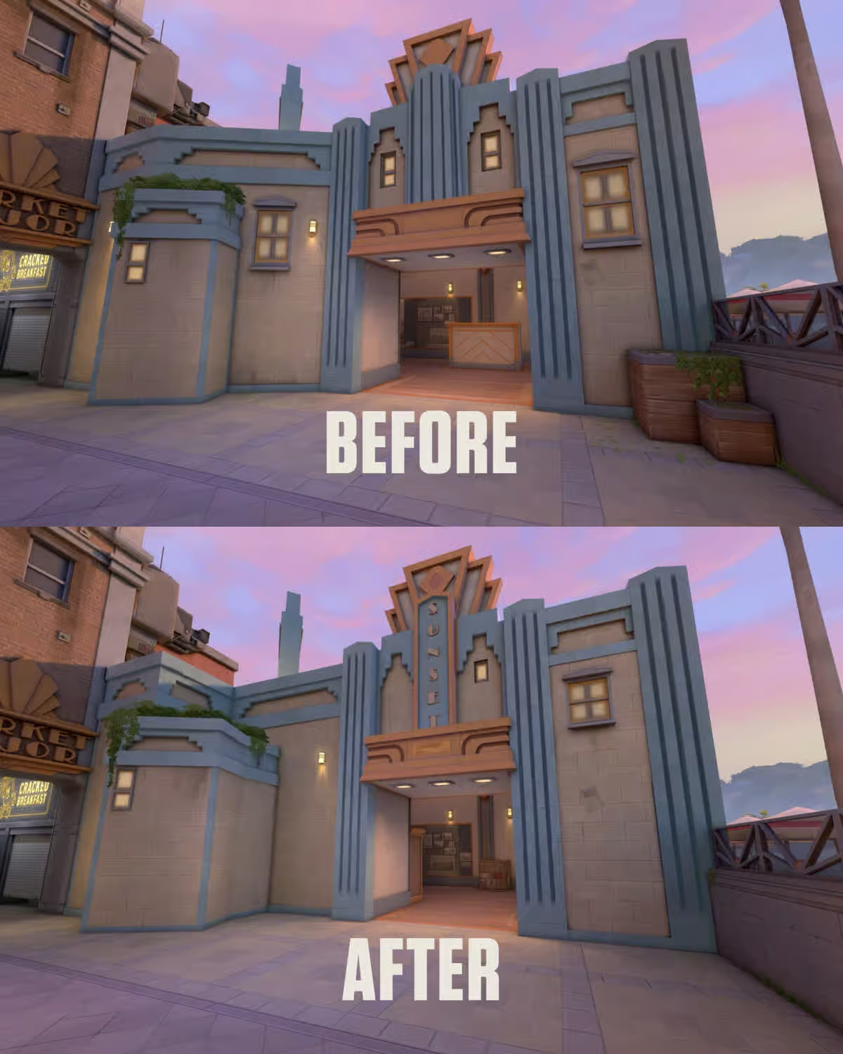 All Sunset Map Changes in Valorant Patch 9.08 - Valorant Tracker